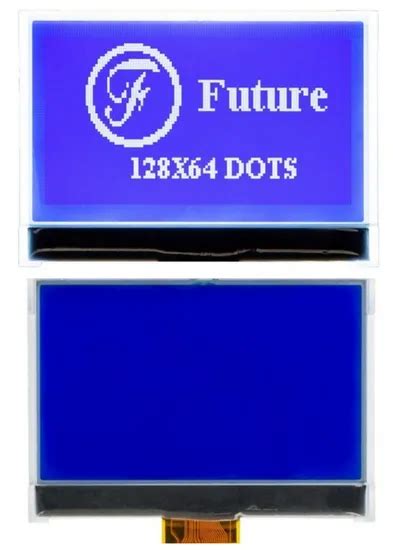 128 64 Display Graphic LCD Module Blue Stn With White LED Backlight LCD Display And LCD Module