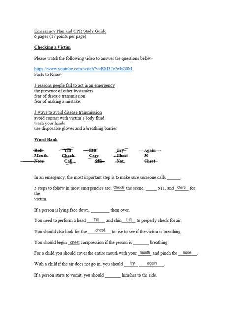 Emergency Cpr And First Aid Guide Pdf Cardiopulmonary Resuscitation