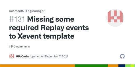 Missing Some Required Replay Events To Xevent Template · Issue 131 · Microsoftdiagmanager · Github