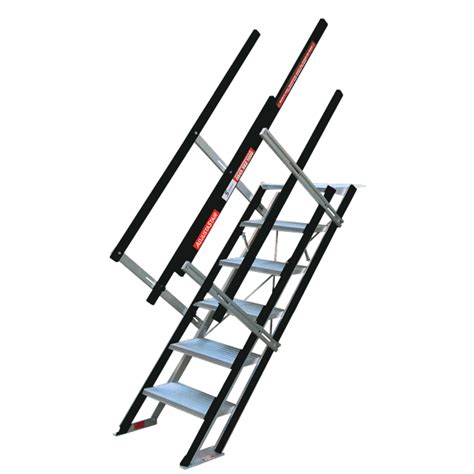 Premium Portable Fiberglass Step Ladder Adjustastairs By Safesmart