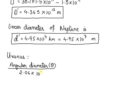 Solved St 1 3 The Planet Uranus Has A Diameter Of Approximately 25 000 Km And An Orbital