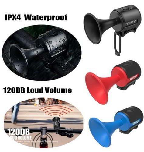 자전거 벨 경적 전기 액세서리 용품 악세사리 스피커반지 뿔 스피커 120db 시끄러운 경고 소리 방수 Bocina 스쿠터 티몬