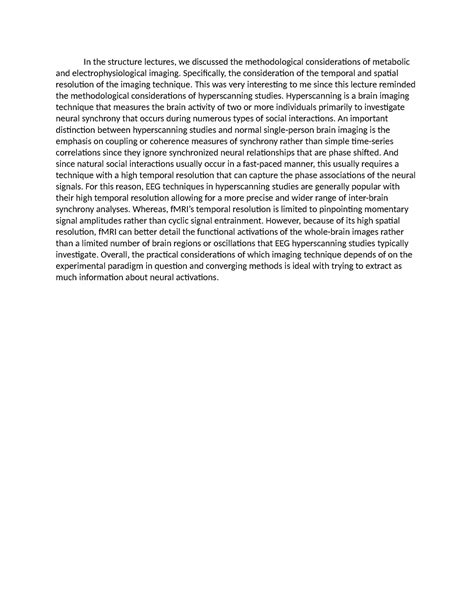 Rp1 Reaction Paragraph 1 In The Structure Lectures We Discussed