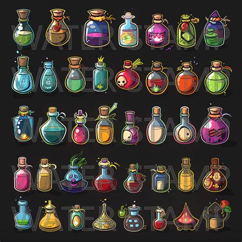 Magical Potions Sprites Enhance Your Game With Vibrant Elixirs By