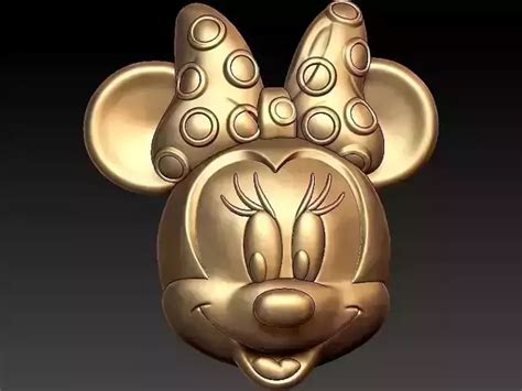 Minnie Mouse 3d Pendant 3d Model 3d Printable Cgtrader