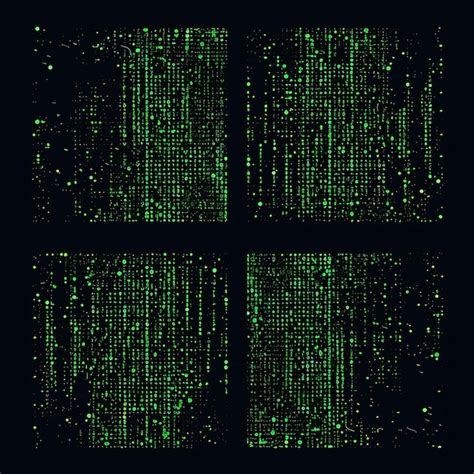 Premium Photo Design Of Cyberpunk Hacker Matrix Code Screens Panel Design With Simul Frame