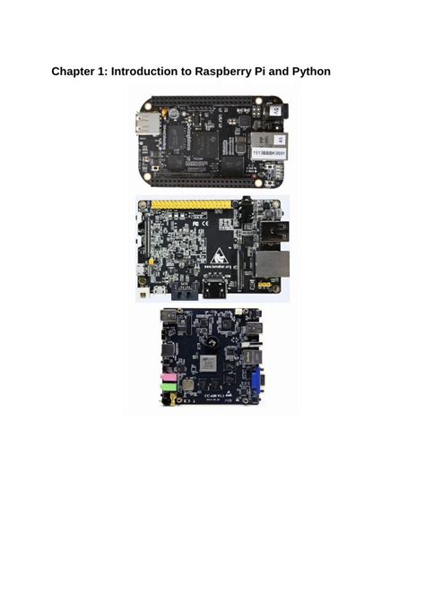 Pdf Chapter 1 Introduction To Raspberry Pi And Python Packt