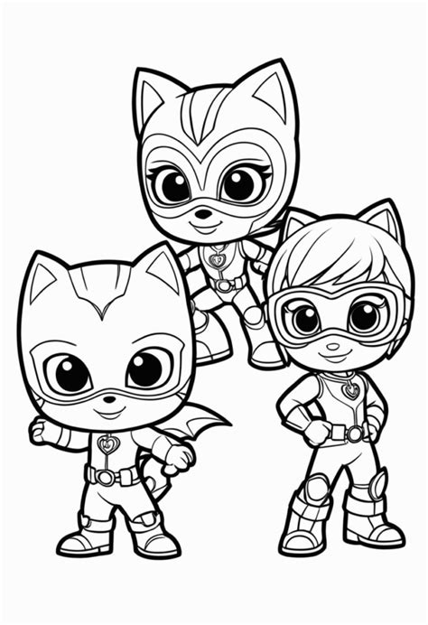 Pj Masks Free Printable Coloring Page Color My Pages