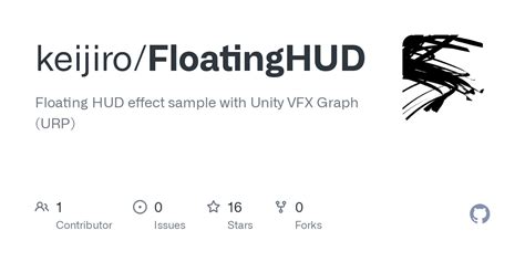 Github Keijiro Floatinghud Floating Hud Effect Sample With Unity Vfx Graph Urp