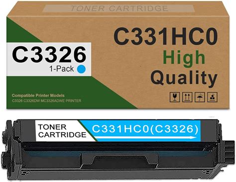 C331hc0 Toner Cartridge 1 Pack Cyan Extra High Yield Replacement For Lexmark C3326