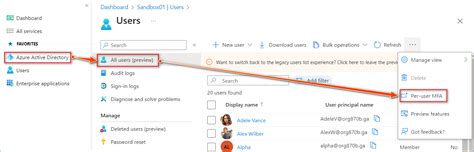 Enabledisable Mfa In Azure Active Directory Theitbros