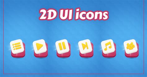2d game ui icons gui components 2d icons unity asset store