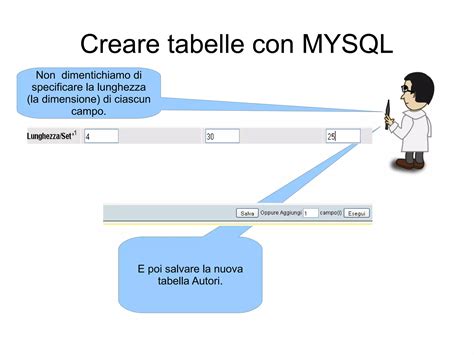 Php E Data Base Creare Tabelle Con Mysql Ppt