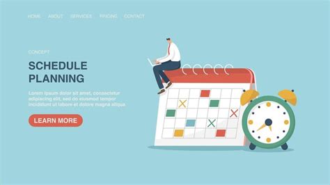 Premium Vector Time Management Business Planning Organizing And