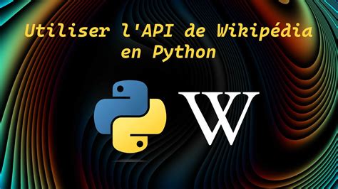 [fr]api de wikipédia utiliser la librairie python wikipedia pour