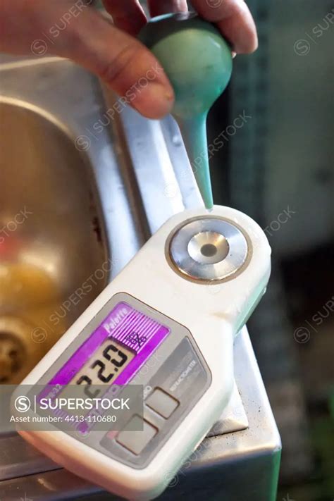 Electronic Refractometer For Measuring Sugar Levels Superstock