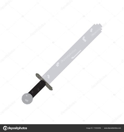 절연된 Pixelated 칼 스톡 벡터 ©jokalar01 174304064