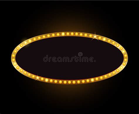 Brightly Vector Theater Glowing Retro Cinema Neon Sign Stock Vector