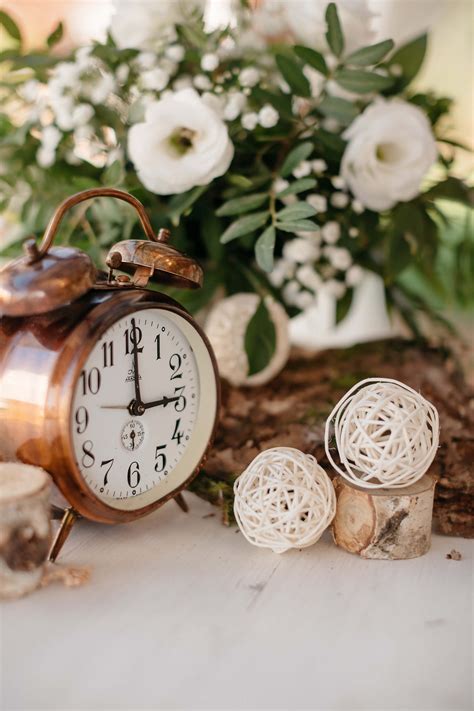 Free Picture Daylight Saving Time Copper Analog Clock Vintage Time Object Clock Still Life