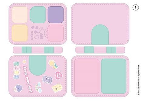 [따니네 만들기] 책상정리 게임북 Organizing The Desk Squishy Book ペーパークラフト おもちゃ 工作