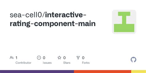 Github Sea Cell0interactive Rating Component Main