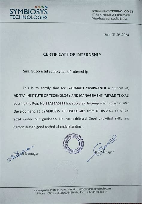 Yashwanth Yarabati On Linkedin Internship Webdevelopment