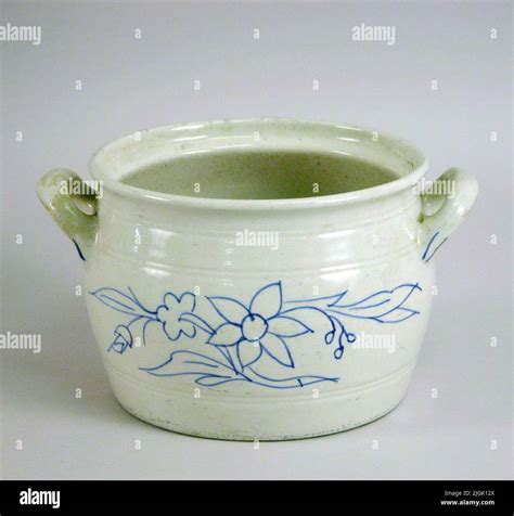 Kruka Jest Pot Of Stoneware Transparent Glaze Decorated With