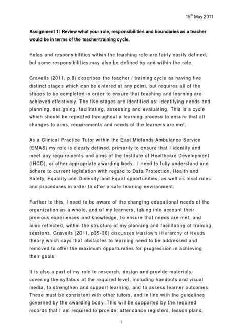 Ptlls Assignment 1a Pdf Learning Styles Educational Psychology