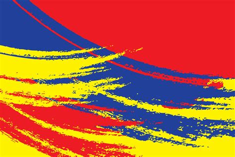 Blue Yellow And Red Background