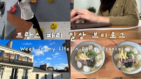 Eng 13년차 파리지엔의 프랑스 파리 브이로그 홈메이드 라자냐 파리에서 제일 큰 방센 공원 직장인 일상 클라이밍
