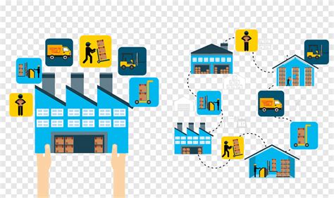 무료 다운로드 창고 도면 일러스트 창의적인 비즈니스 Ppt 자료 인포 그래픽 블루 Png Pngegg