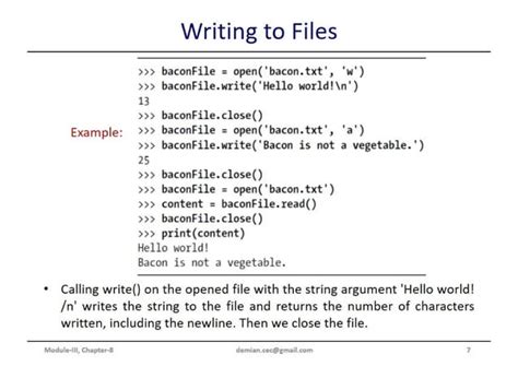 Python Programming Adp Vtu Cse 18cs55 Module 3 Chapter 8 B Ppt