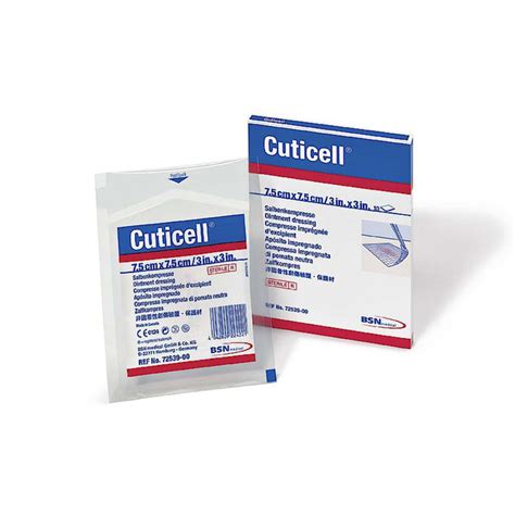 Cuticell Sterile Non Adherent Dressings With Non Medicated Ointment