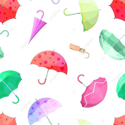 Umbrella Pattern Background Wallpaper Umbrella Illustration
