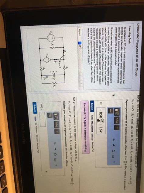 Solved To Analyze An RC Circuit With A Dependent Source That Chegg