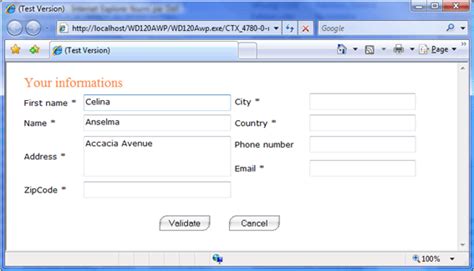 Managing The Mandatory Input In Webdev Pc Soft Online Documentation