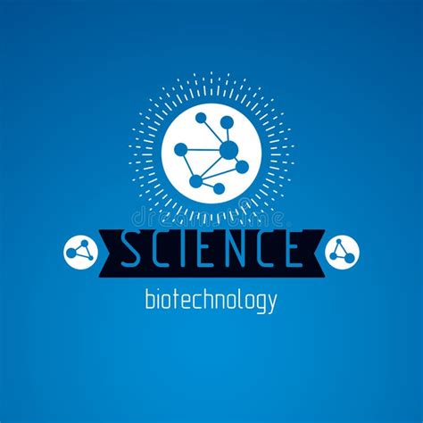 Vector Model Of Molecule Created Using Wireframe Connection Molecular Biotechnology Conceptual