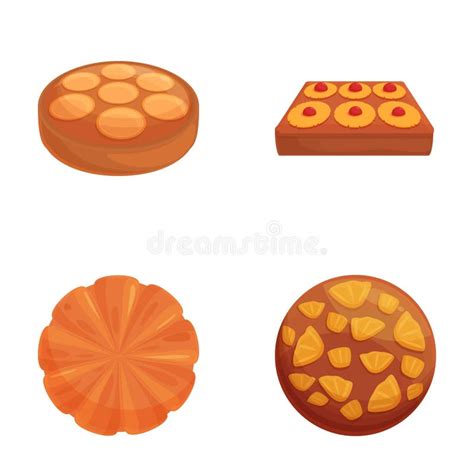 Assorted Cartoon Biscuits And Cookies Set Stock Vector Illustration