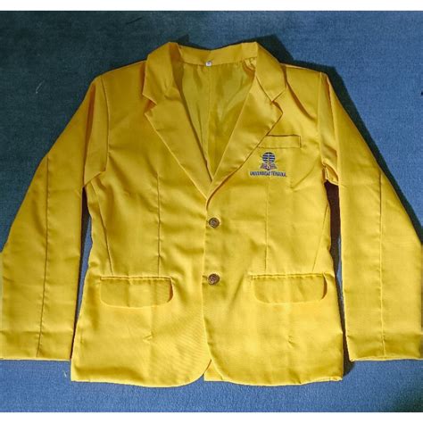 Jual Almet Ut Premium Jas Almamater Ut Universitas Terbuka Almet Ut Kuning Ready Stock Shopee