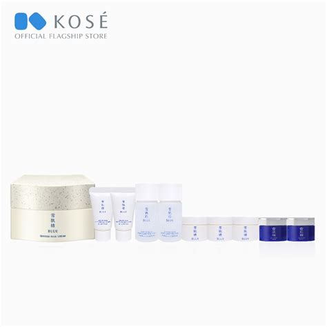 Kose Sekkisei Blue Moisturising Cream Pm Skincare Set Shopee Singapore