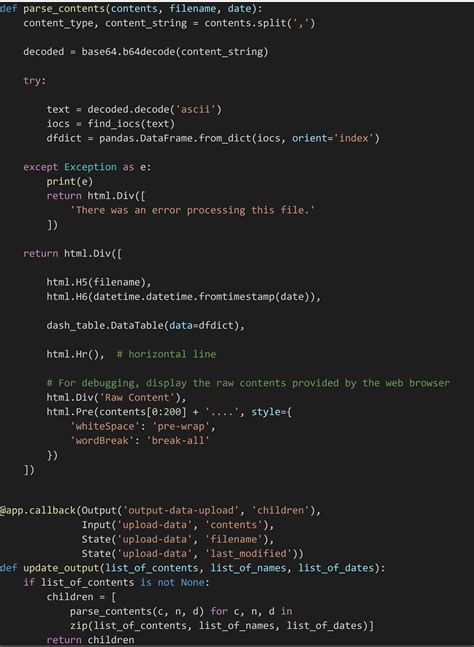 Dictionary Into A Dash Table Dash Python Plotly Community Forum