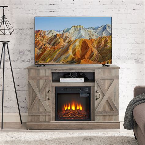 Entertainment Center With Fireplace Seizeen Electric Fireplace Tv Sta