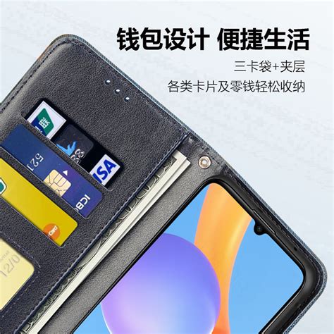 适用于荣耀play5t手机壳套5翻盖皮套play5tpro全包防摔play5t活力版钱包插卡保护套5g商务oz Al40nza Al00虎窝淘