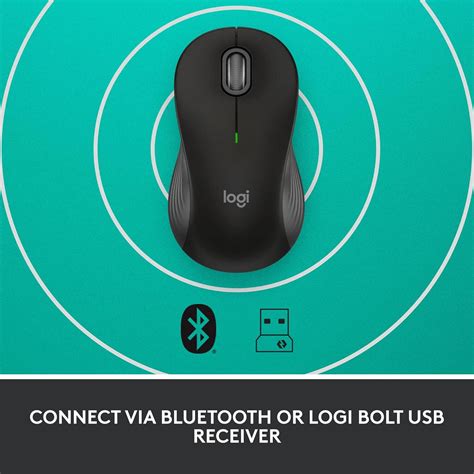 Logitech Signature M550 L Full Size Bluetooth Ambidextrous Mouse Silent Clicks Up To 24 Months
