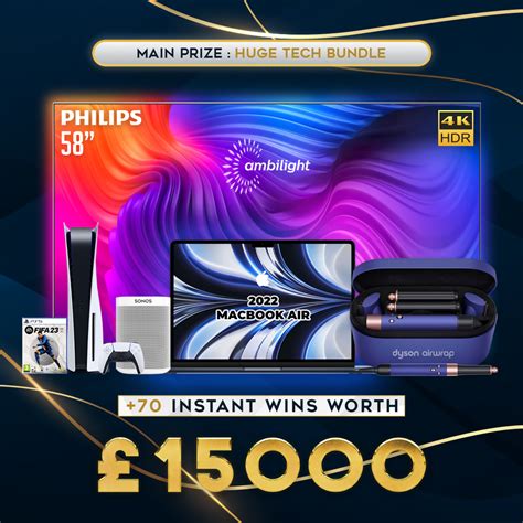 Huge Tech Bundle Instant Win Main Prize 70 Instant Wins Paragon