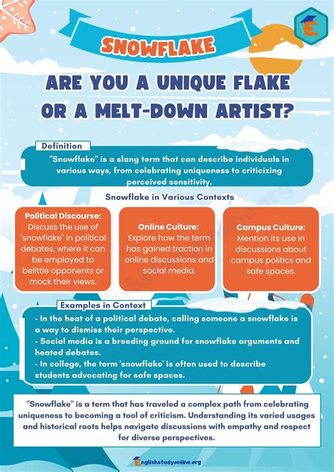 Snowflake Meaning What Does It Mean English Study Online
