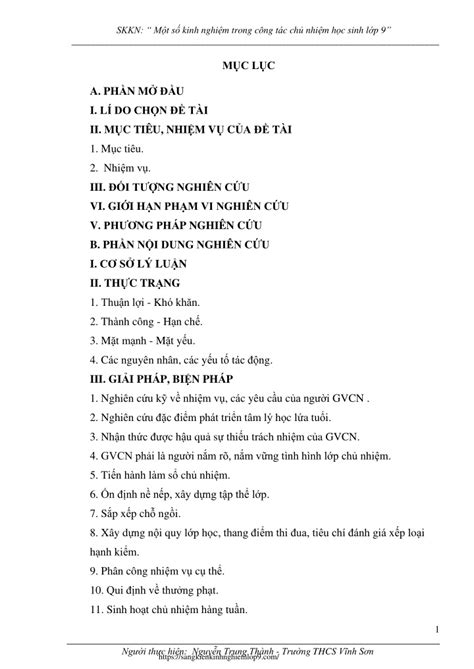 Ppt M T S Kinh Nghi M Trong C Ng T C Ch Nhi M H C Sinh L P Powerpoint Presentation Id