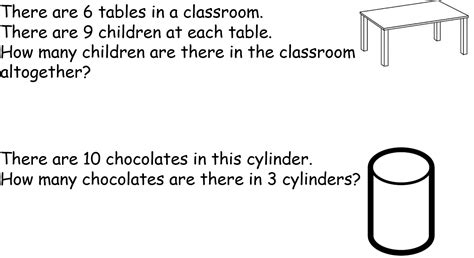 Mash Set Maths Word Problems X3 X6 X9