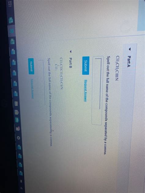 Solved Part A CH CH CEN Spell Out The Full Name Of The Chegg Com