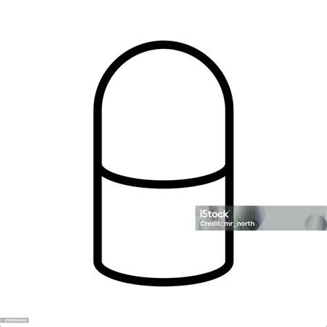 얇은 선 스타일의 립스틱 튜브 아이콘입니다 벡터 일러스트 레이 션 그래픽 디자인 0명에 대한 스톡 벡터 아트 및 기타 이미지 0명 개념 고립 색상 Istock